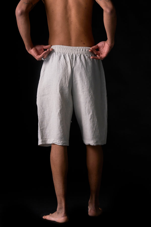 Easy Short Washed Linen Ash - ISLAND LUXE