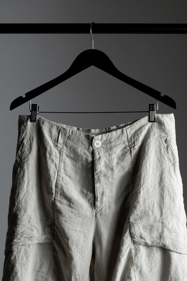 Linen Bermuda Shorts Ice CFUTRTD132-U01 - ISLAND LUXE