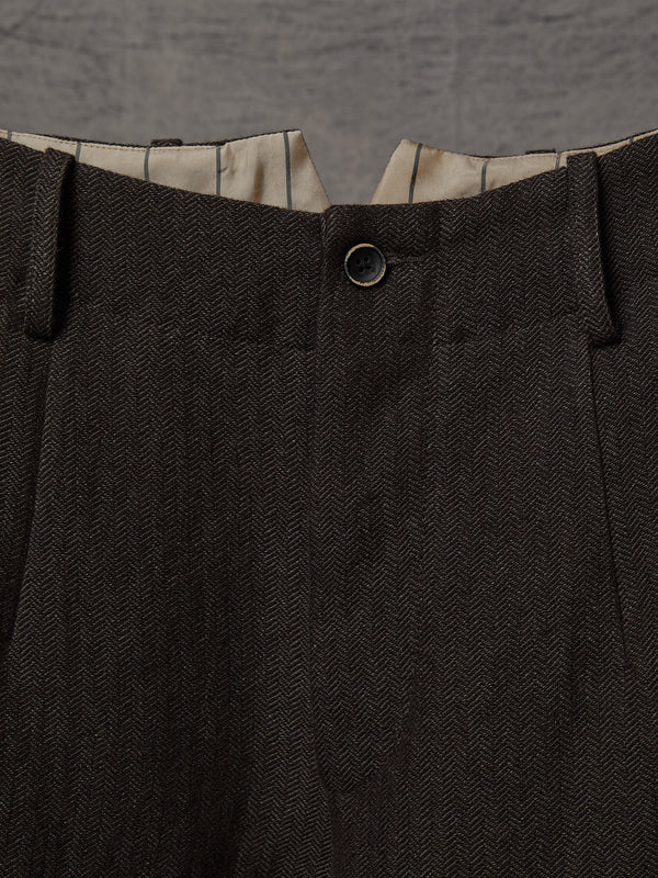 Patrick Pants Linen Wool Canguro Brown - ISLAND LUXE